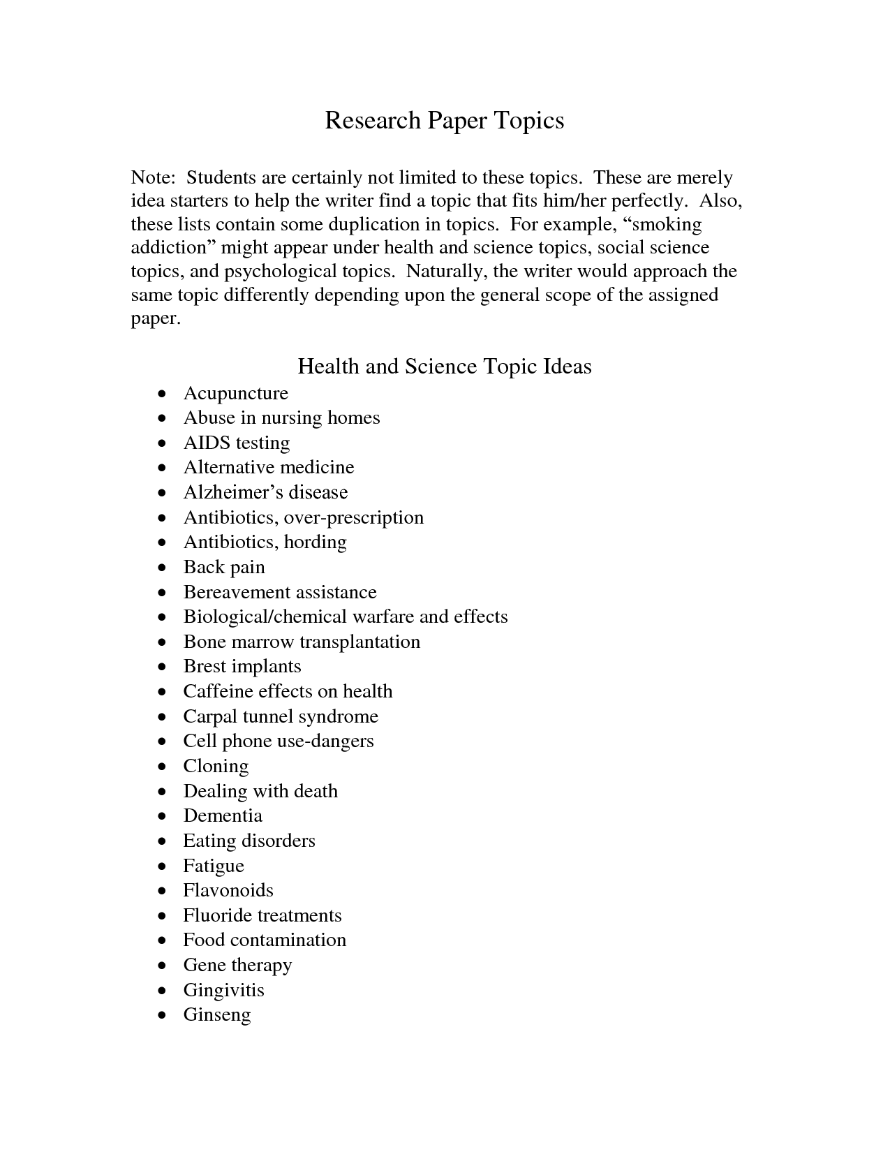 Topics For Research Papers Professional Writing Company