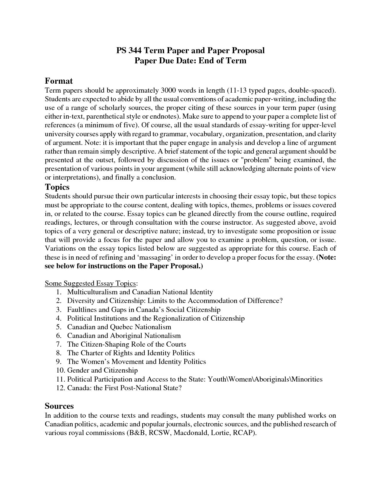 Writing A Term Paper Proposal Custom Writing Service